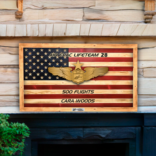 Air Evac Flag – Hint's Laser Engraving